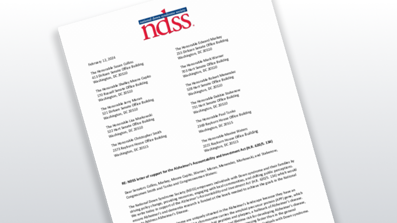 Alzheimer’s Disease Toolkit | National Down Syndrome Society (NDSS)